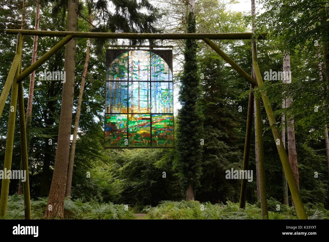 The Cathedral stained glass window made in 1986 depicting the life of ...