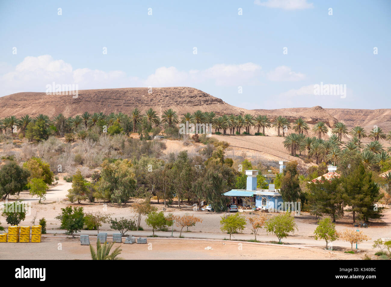 Kibbutz Neot Smadar, Oasis Stock Photo - Alamy