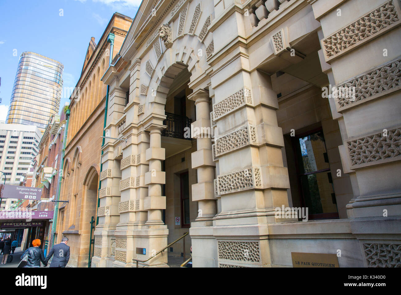 Old stone police station on George street in The Rocks,Sydney,Australia ...