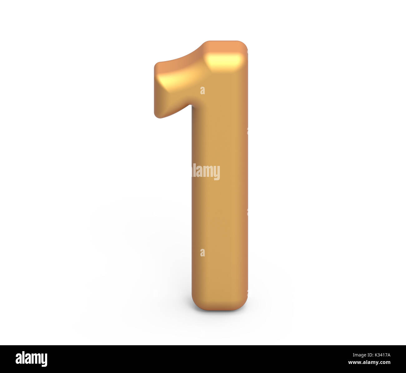 Gold number 1 3d Cut Out Stock Images & Pictures - Alamy