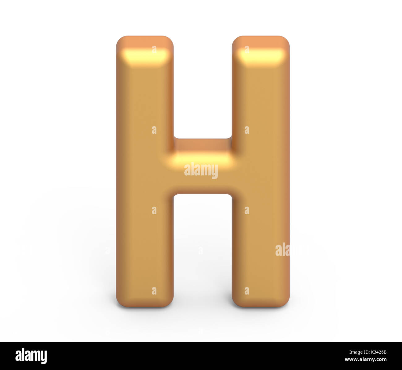 Golden letter h hi-res stock photography and images - Alamy