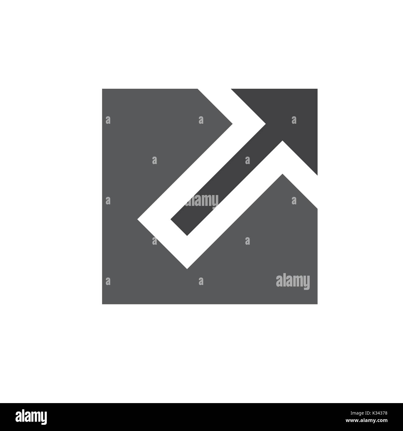 External Link Icon to open new window in a UX UI app Stock Vector Image & Art - Alamy