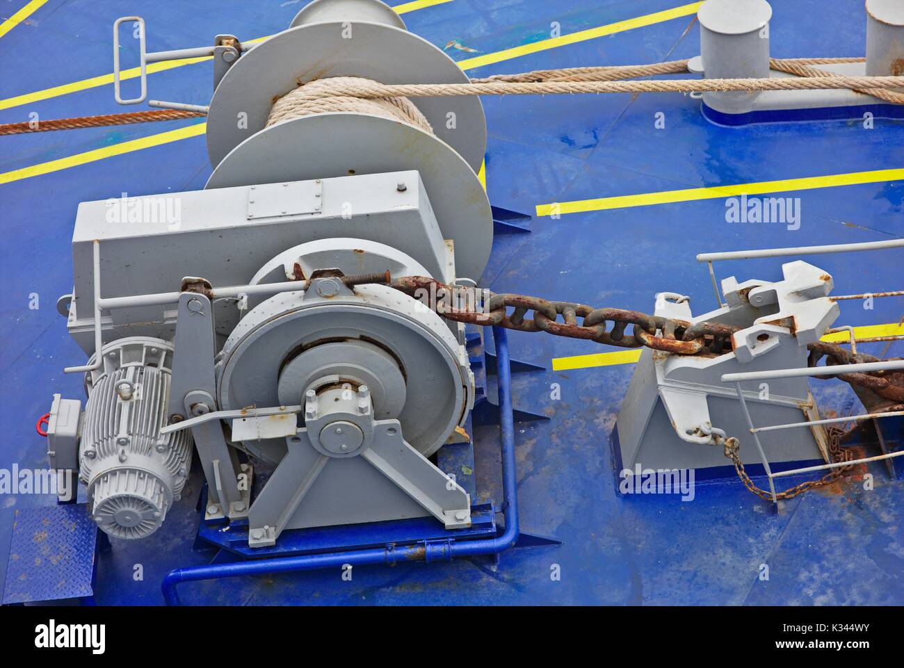 Lean bow view of ferry ship Stock Photo - Alamy
