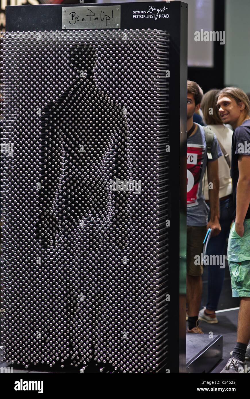 Pin art nail board Stock Photo - Alamy