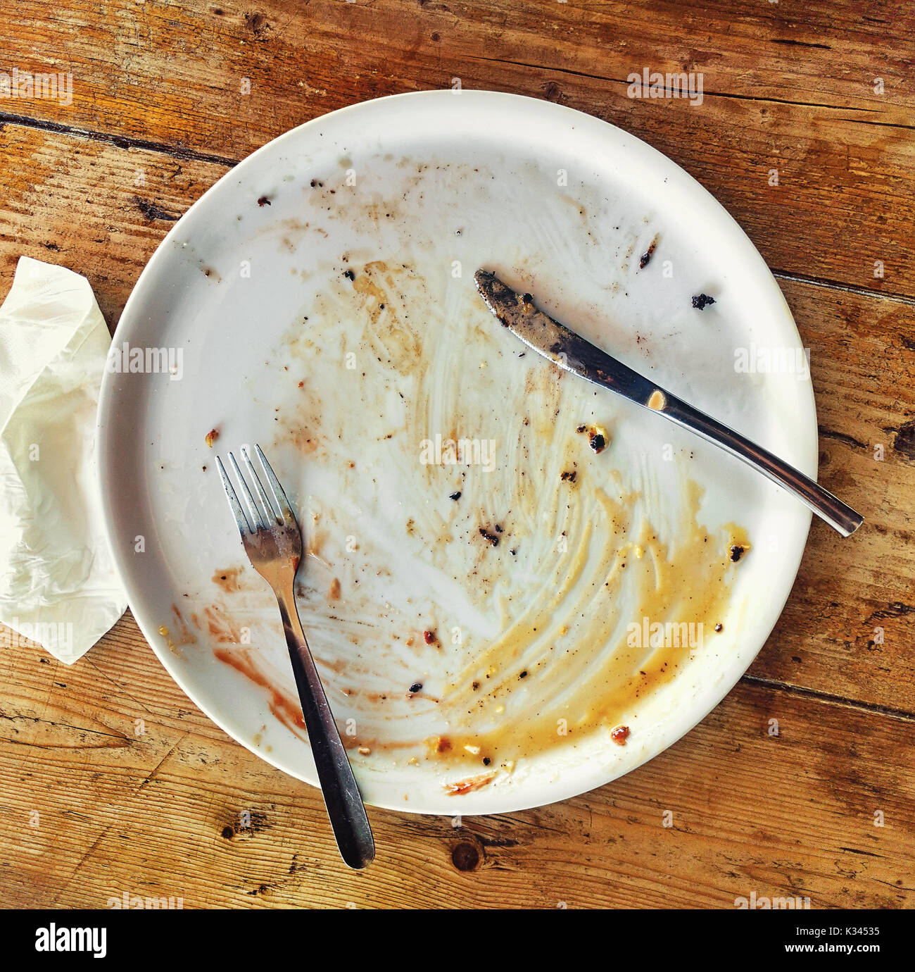 Dirty plate restaurant hi-res stock photography and images - Alamy