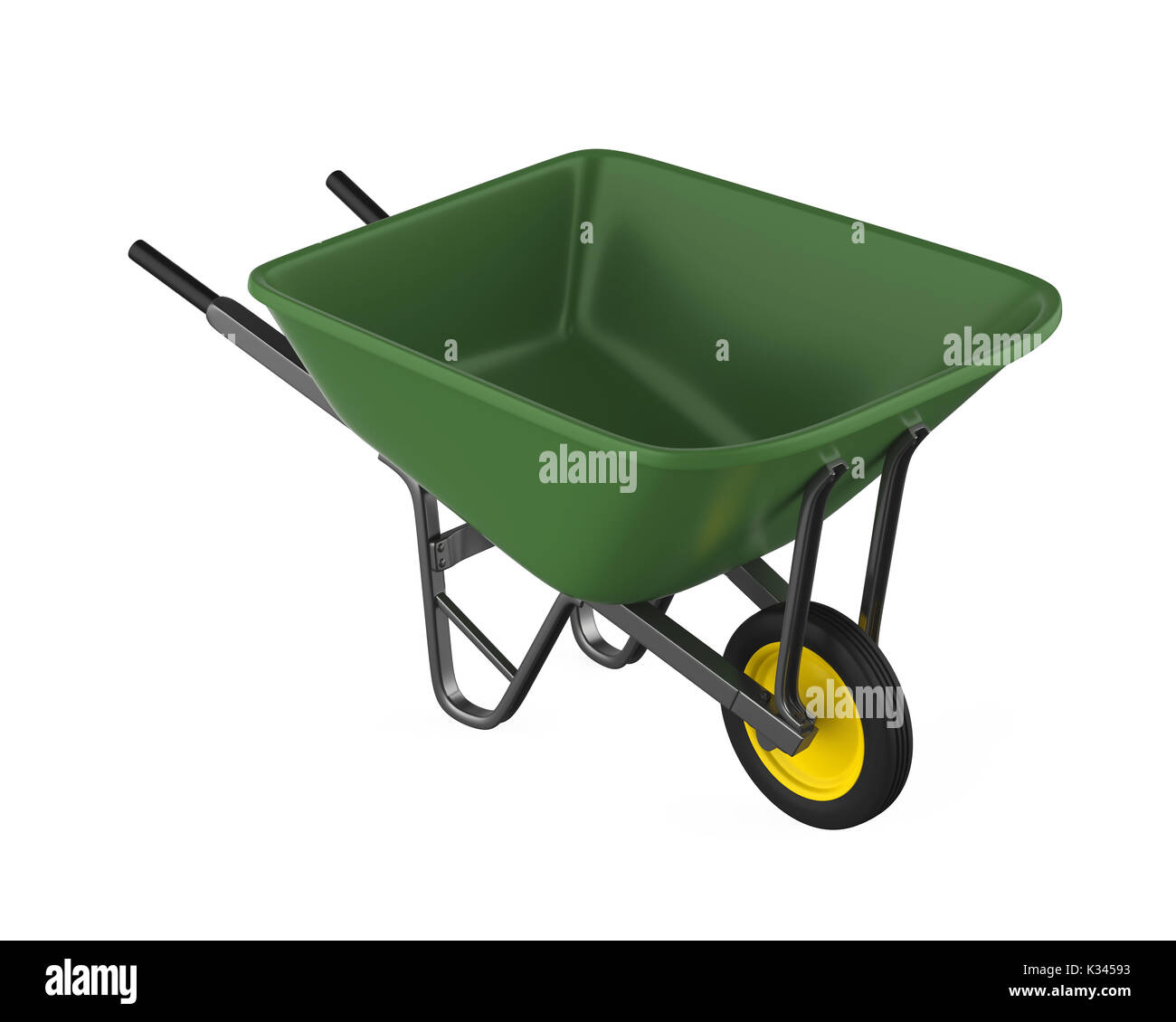 Wheelbarrow wheel barrow Cut Out Stock Images & Pictures - Alamy