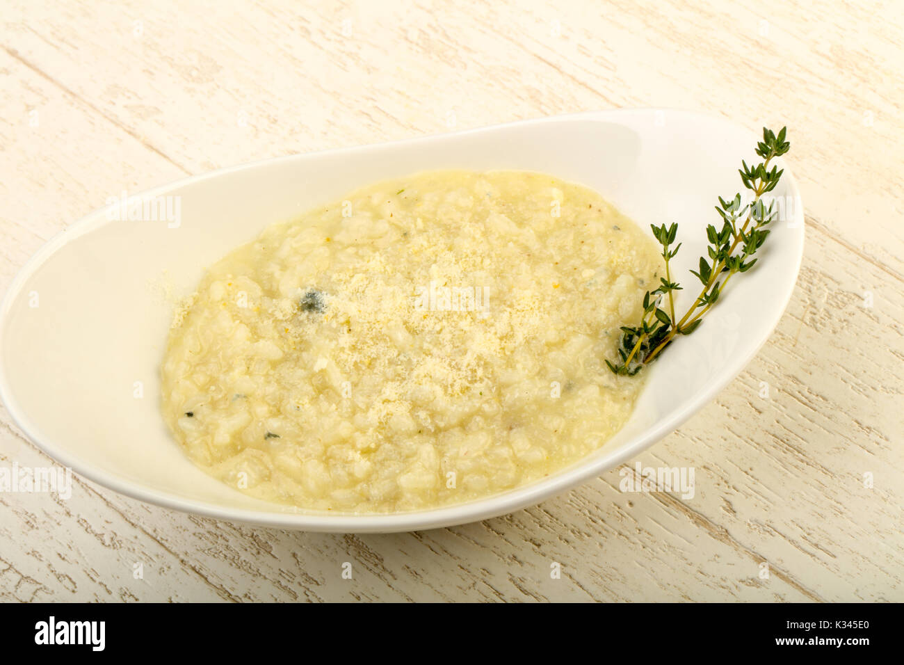 Italian cuisine - Risotto with blue cheese Stock Photo - Alamy