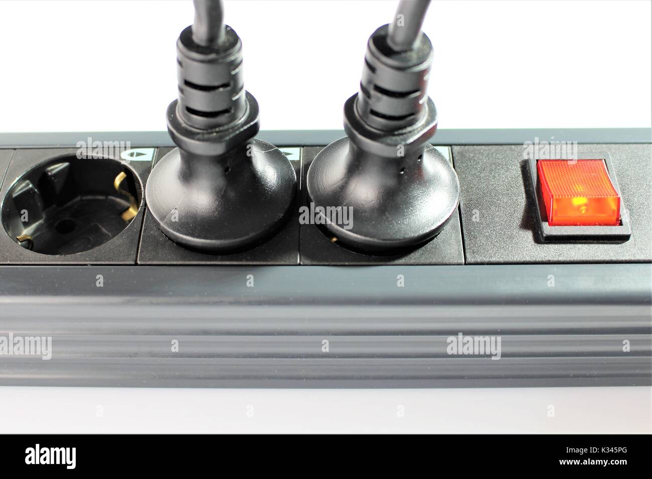 An Image of a power strip Stock Photo - Alamy