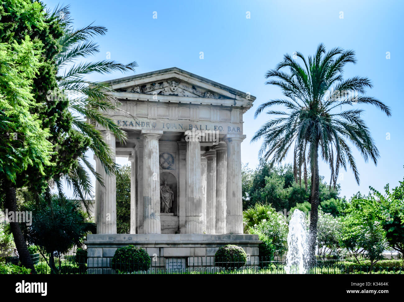 Alexander Ball Monument Stock Photo - Alamy