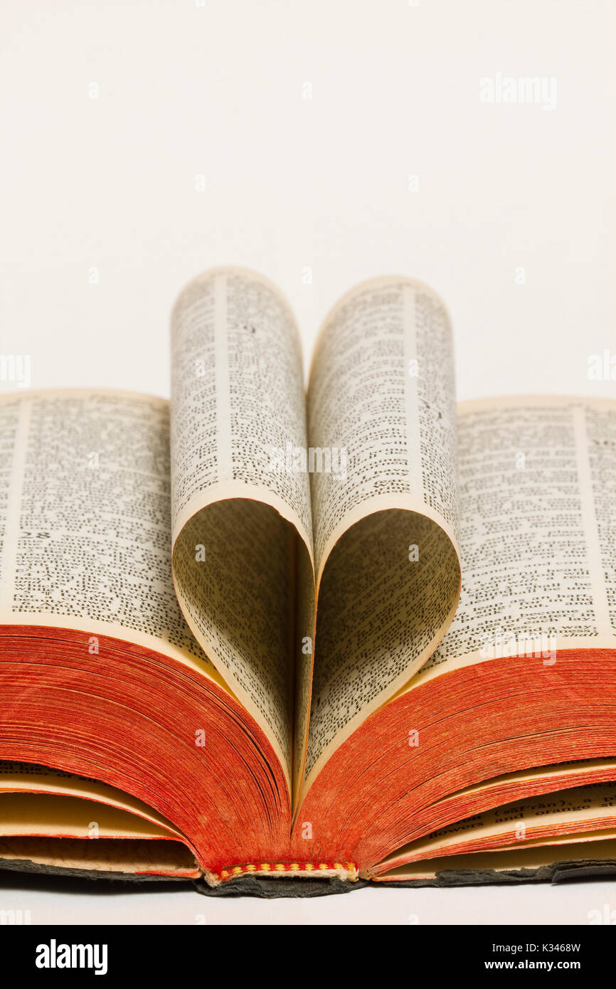 Bible Pages Heart High Resolution Stock Photography and Images - Alamy