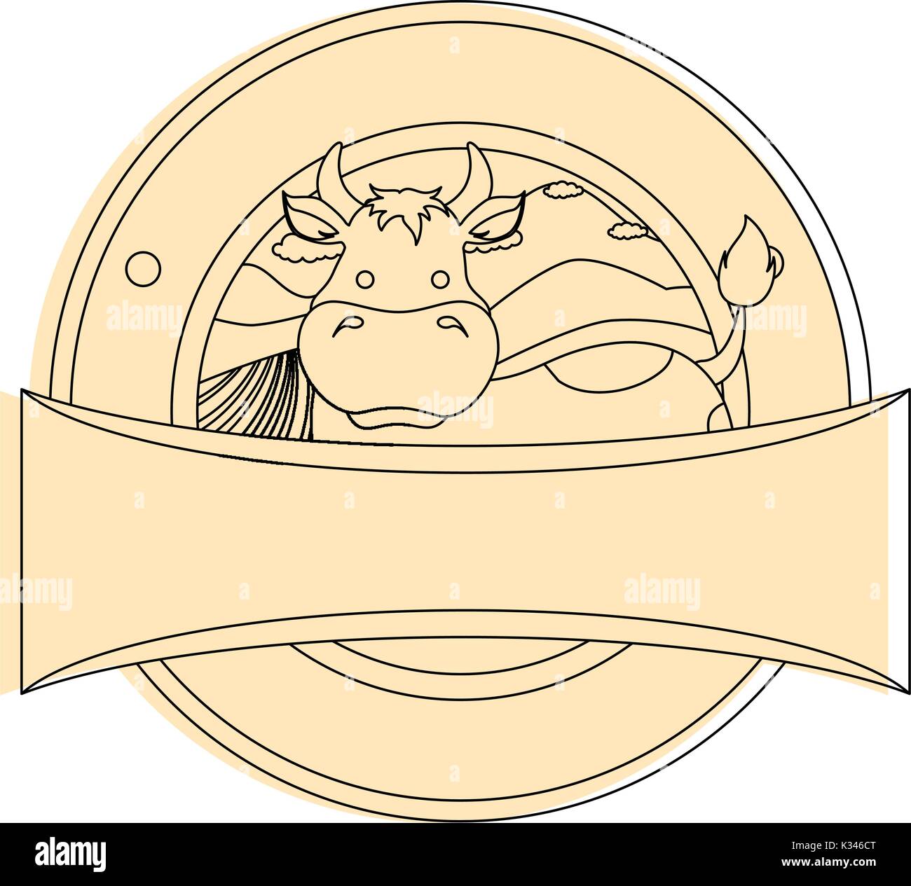 Cow seal Stock Vector Images - Alamy