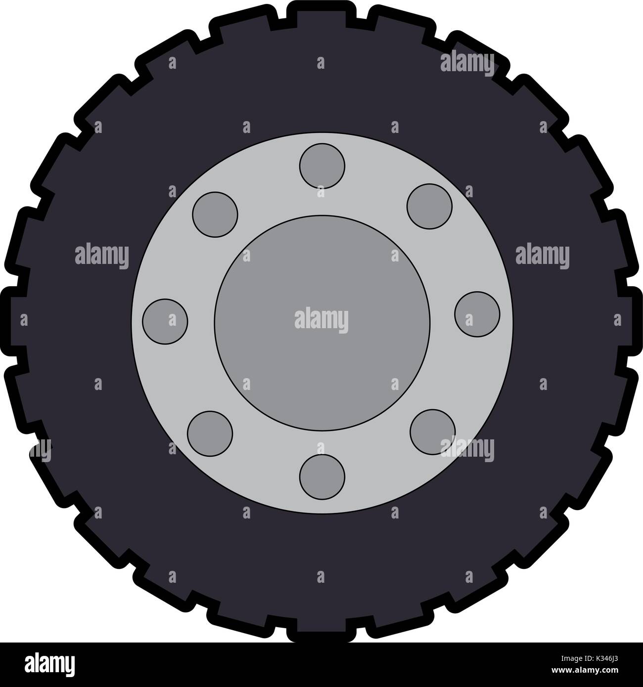Tractor tire tread Stock Vector Images - Alamy