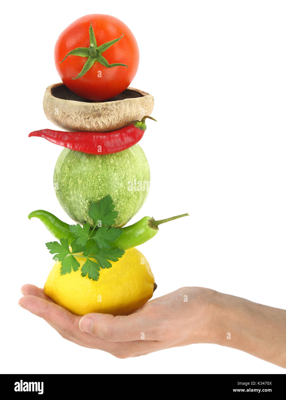 Balanced diet fruit vegetables hi-res stock photography and images - Alamy