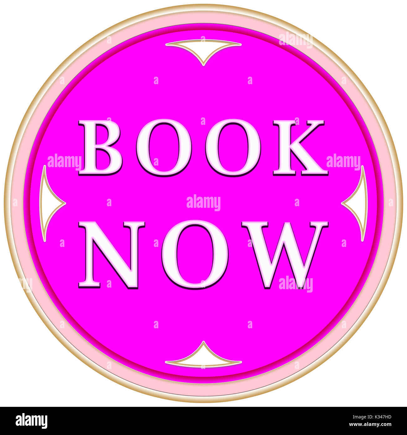 Book now purple button on a white background with arrows Stock Photo ...