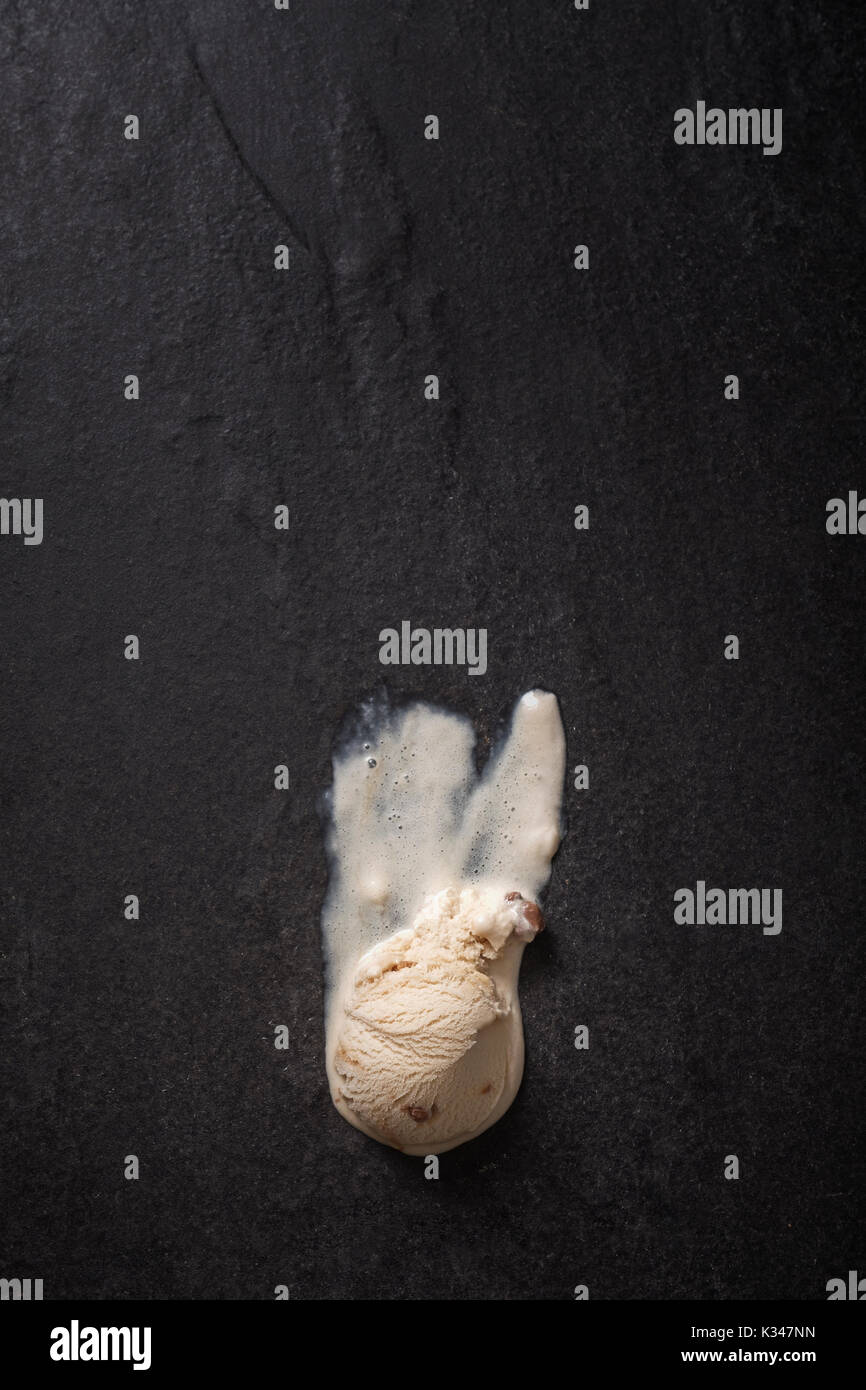 Melting Scoop of Ice Cream on a Hot Summers Day Stock Photo - Alamy
