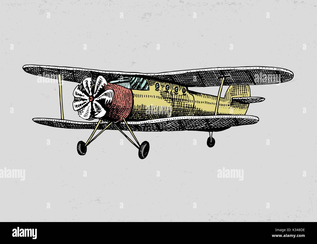 set of passenger airplanes corncob or plane aviation travel ...