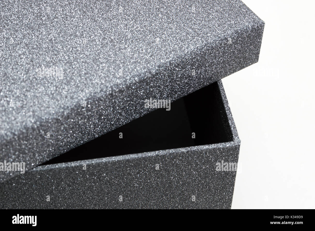 Empty box with lid, Isolated on White Background Stock Photo - Alamy