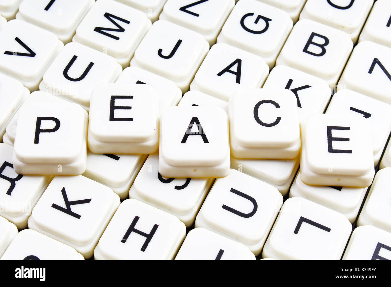Peace text word crossword. Alphabet letter blocks game texture ...