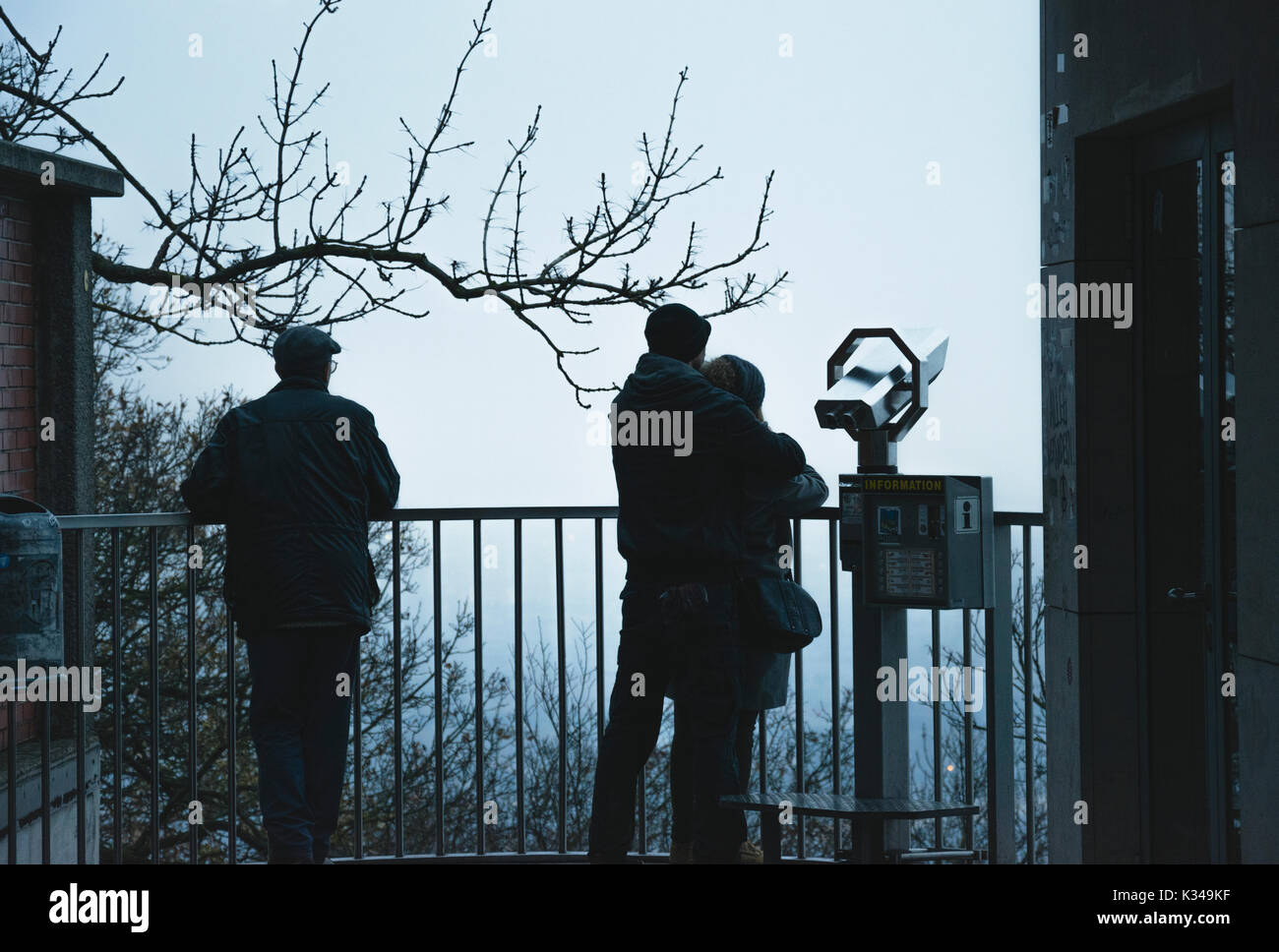 Back View From Behind Back View Tourist High Resolution Stock ...