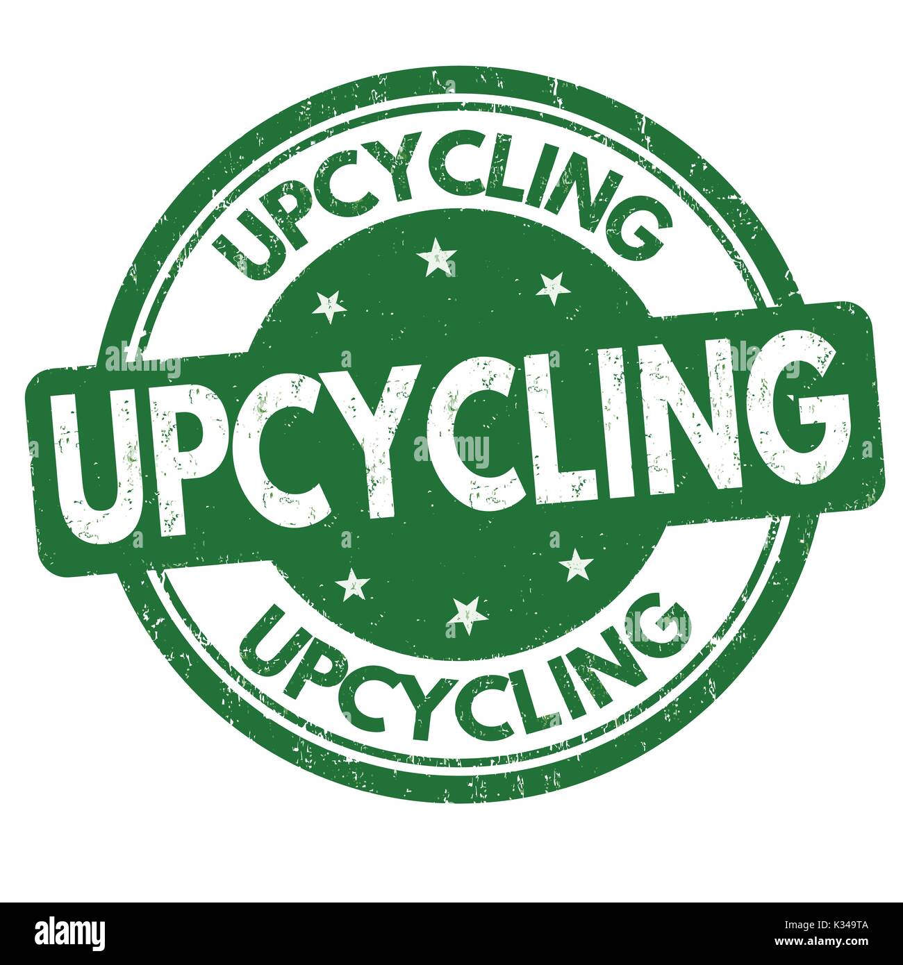 Upcycling grunge rubber stamp on white background, vector illustration ...