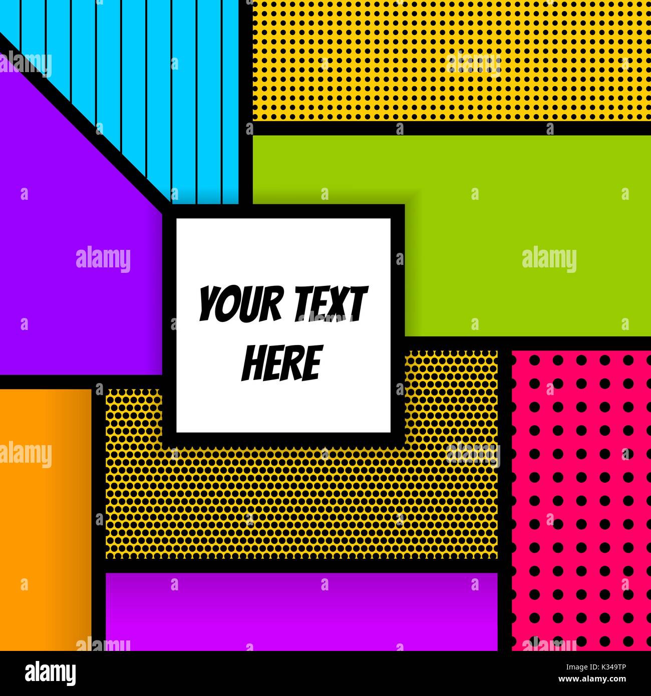 Geometric cartoon hi-res stock photography and images - Alamy