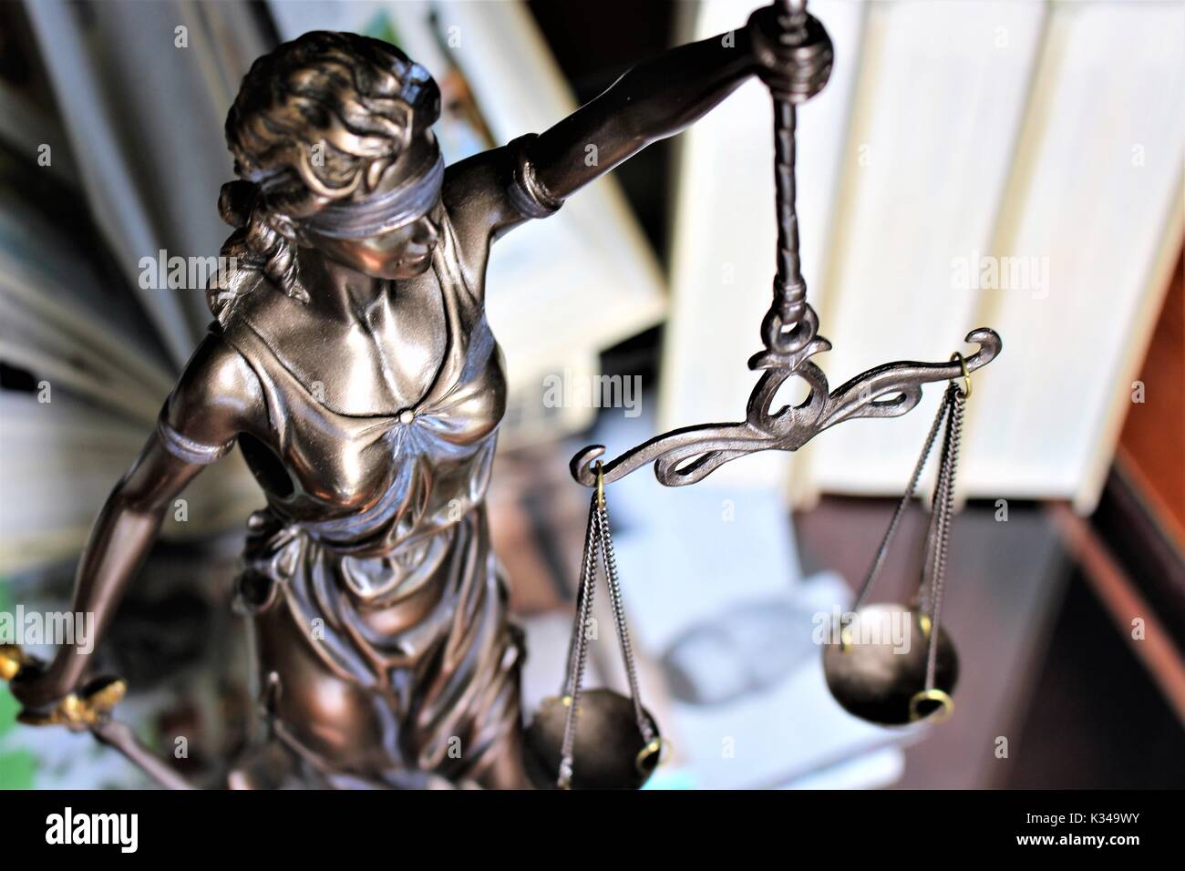 An Image of justice - justitia Stock Photo - Alamy