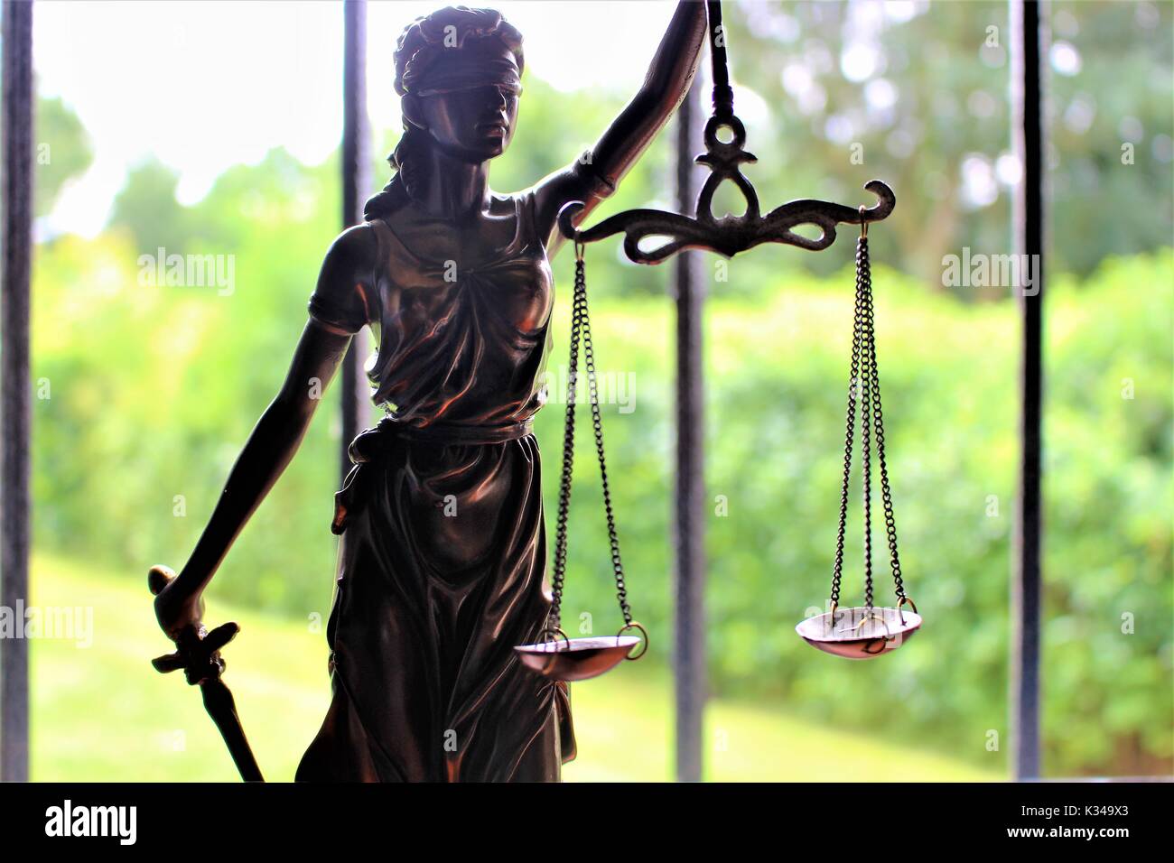 An Image of justice - justitia Stock Photo - Alamy