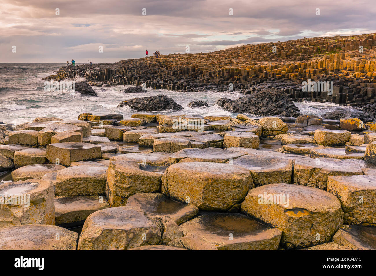 The Giant's Causeway is an area of about 40,000 interlocking basalt ...