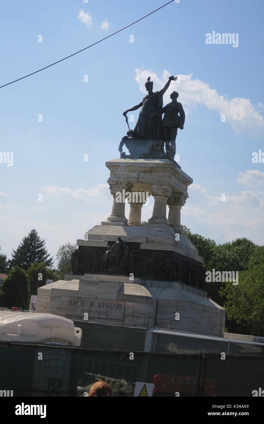 Statue in Bucharest, Romania Stock Photo - Alamy