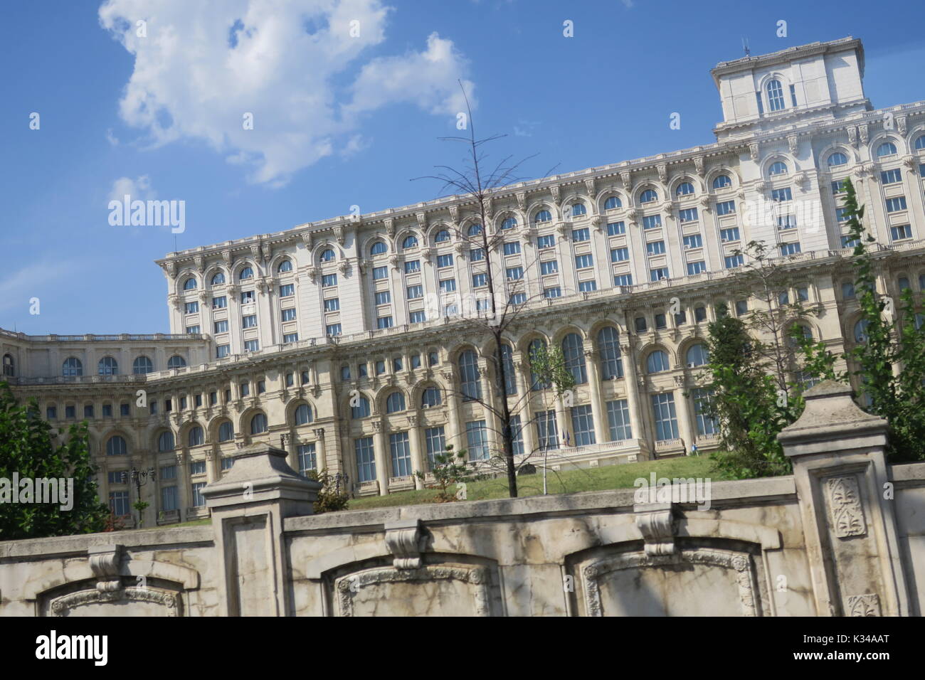 Giant palace of Romanian parliament in Bucharest is the largest ...