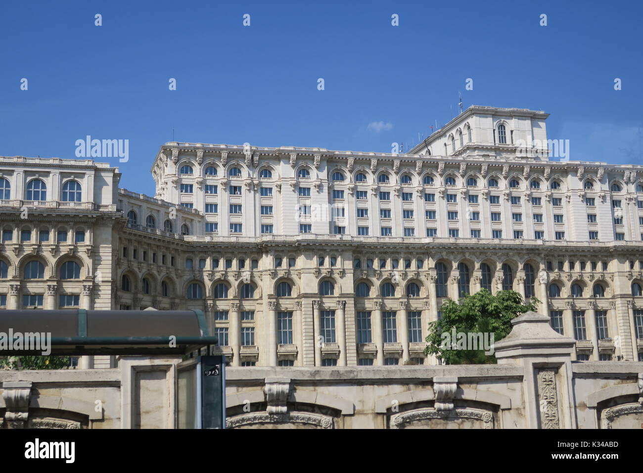 Giant palace of Romanian parliament in Bucharest is the largest ...