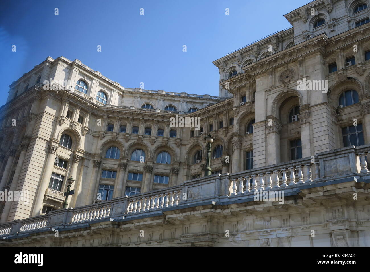 Giant palace of Romanian parliament in Bucharest is the largest ...