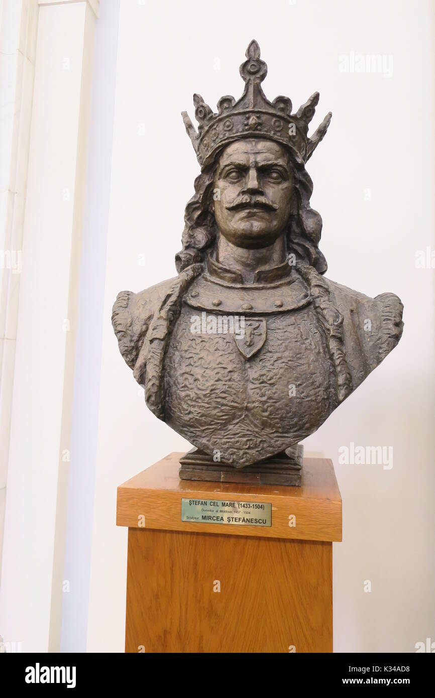 Bust of monarch Stephen III of Moldavia, known as Stephen the Great ...
