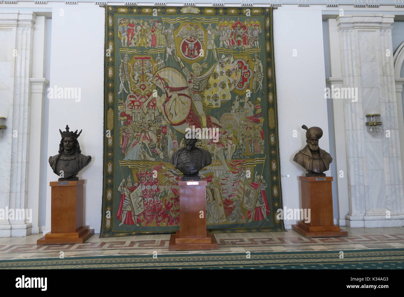 Giant palace of Romanian parliament in Bucharest is the largest ...