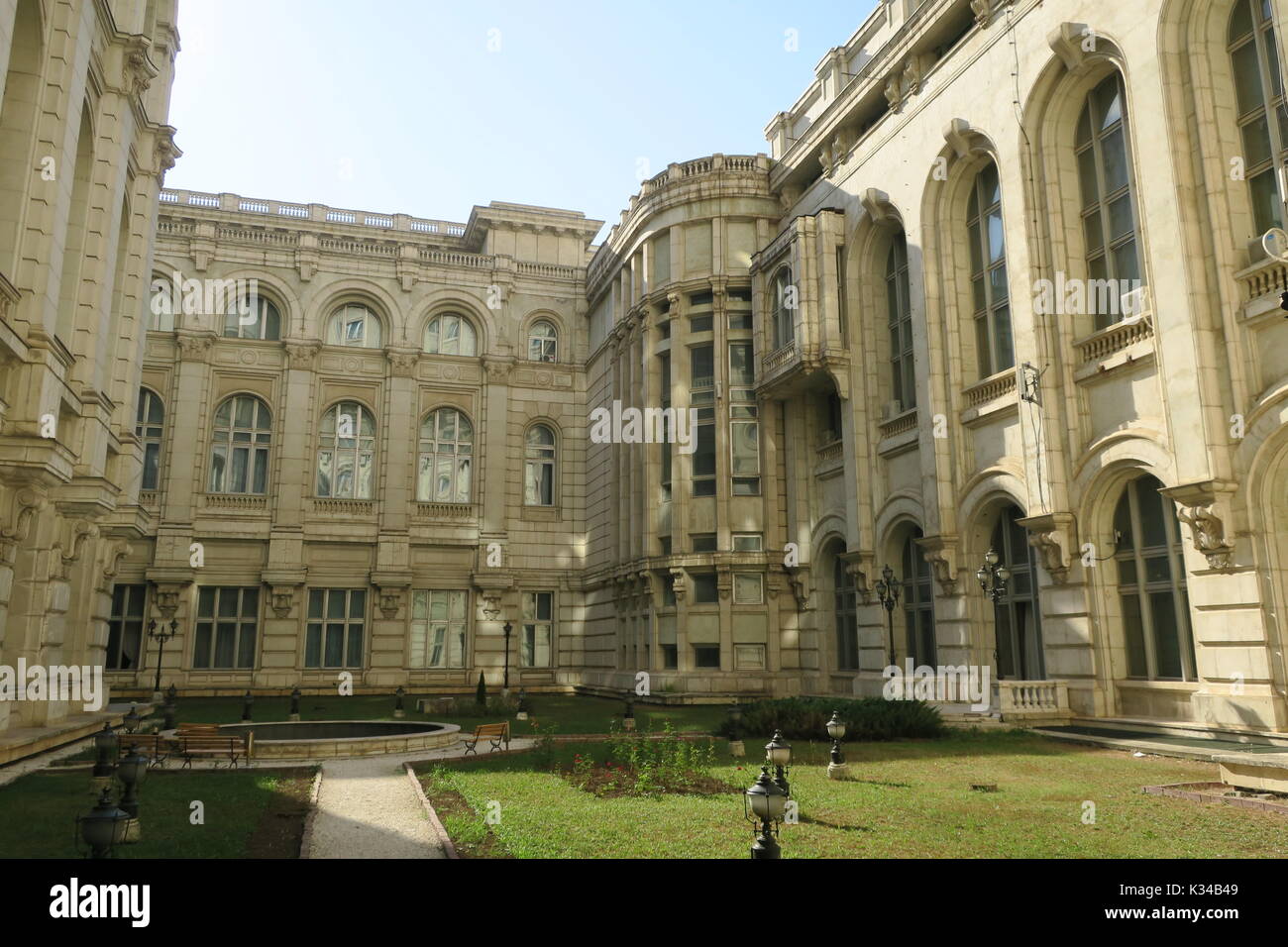 Giant palace of Romanian parliament in Bucharest is the largest ...