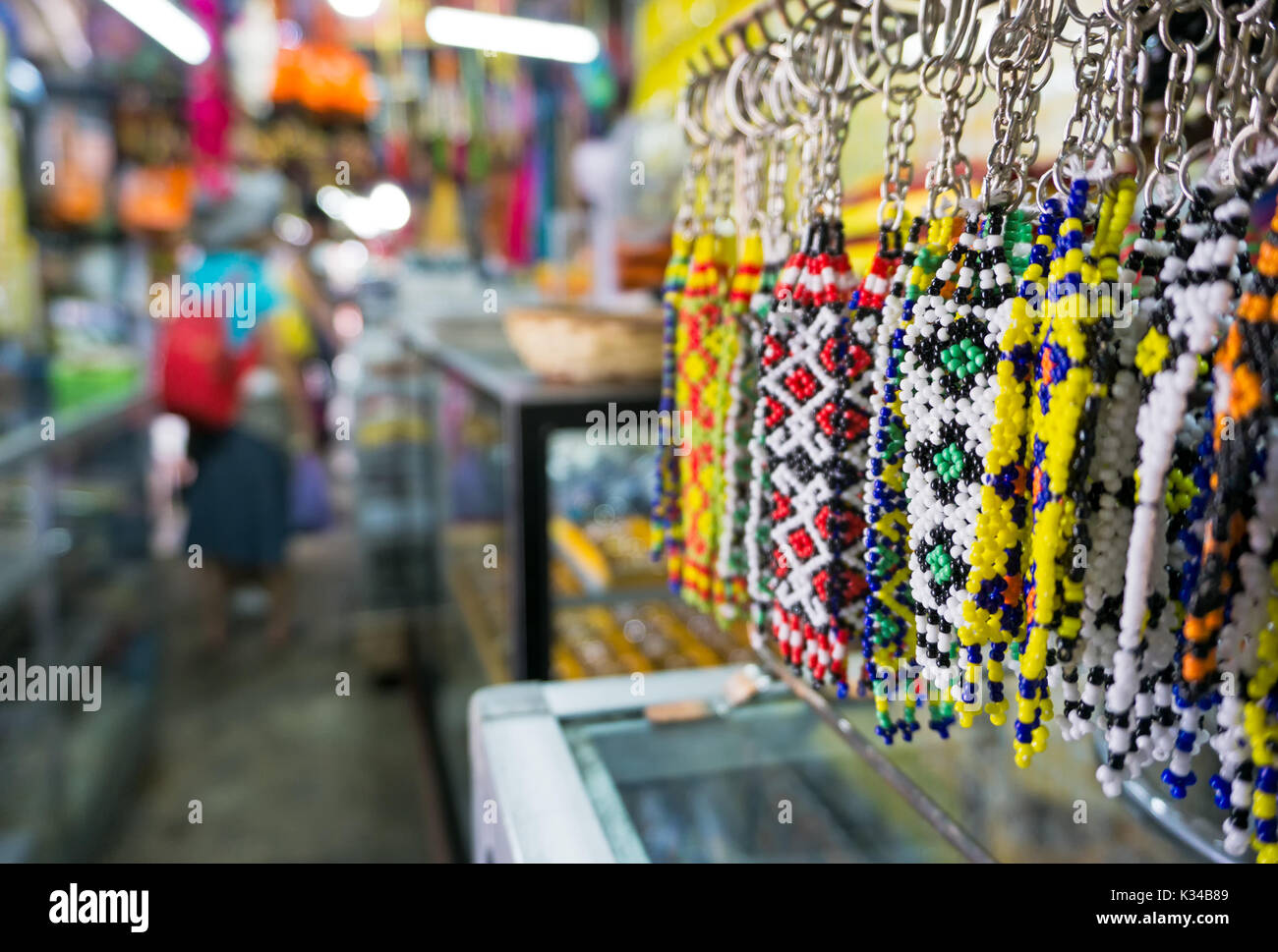Souvenir display in Filipino souvenir market in Sabah Borneo, Kota ...