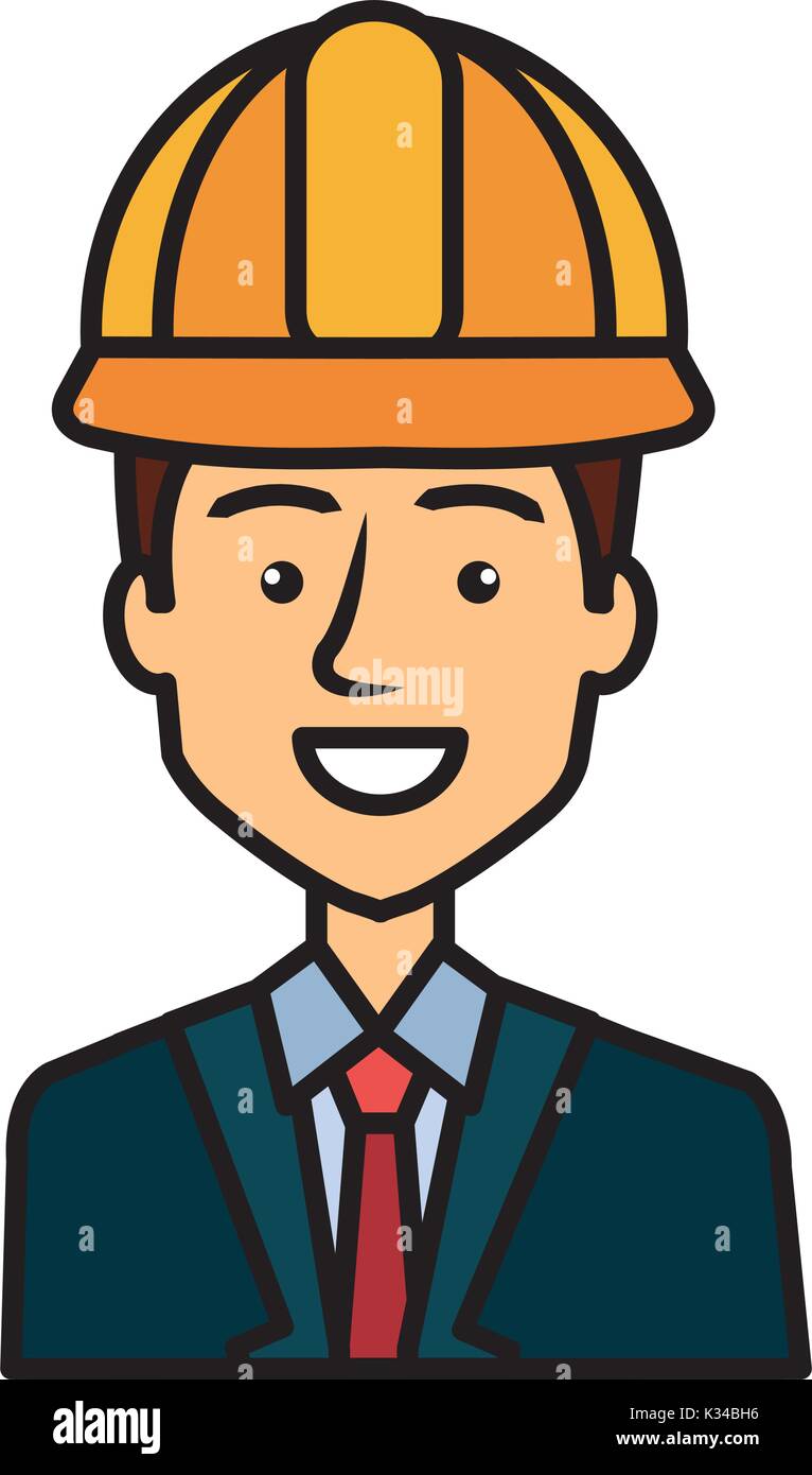 elegant engineer avatar character vector illustration design Stock ...