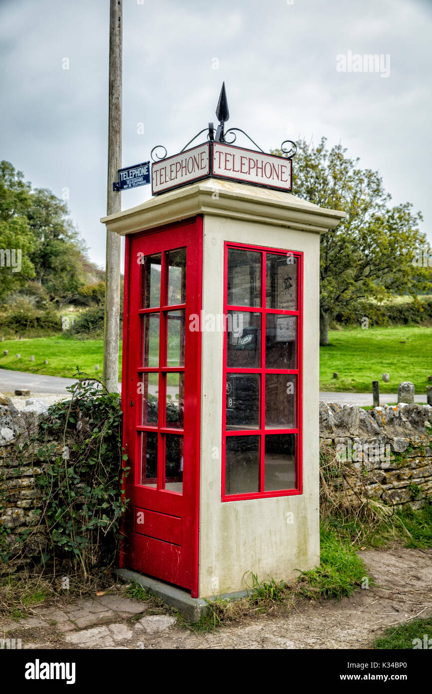 Old fashioned telephone box hi-res stock photography and images - Alamy
