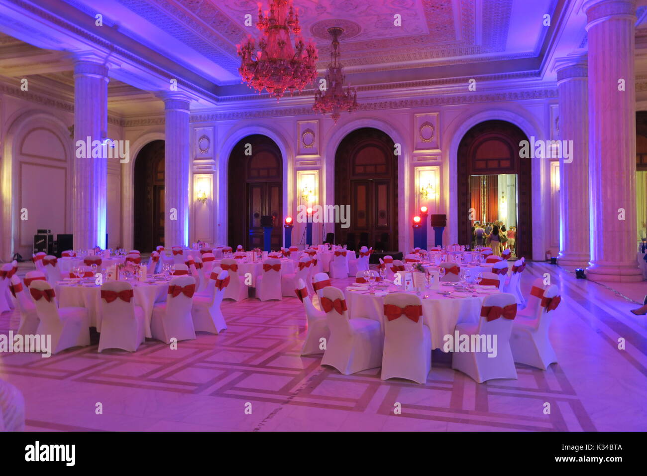 Luxurious interior of Romanian parliament Stock Photo - Alamy