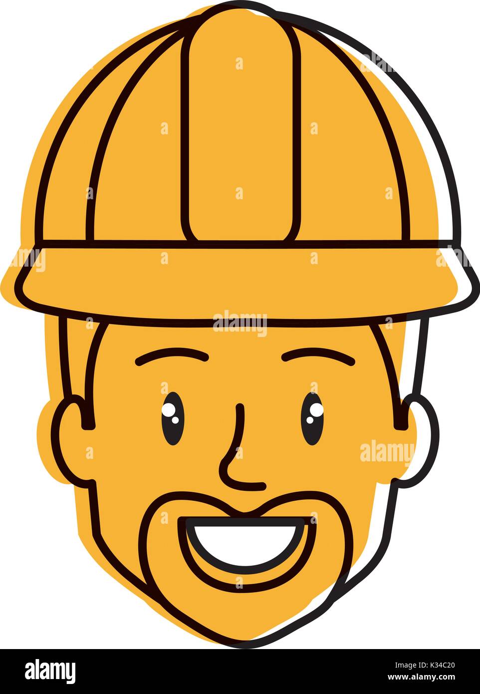 repairman builder head avatar character Stock Vector Image & Art - Alamy