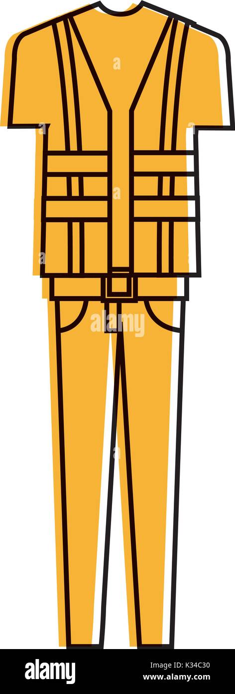 construction uniform isolated icon Stock Vector Image & Art - Alamy