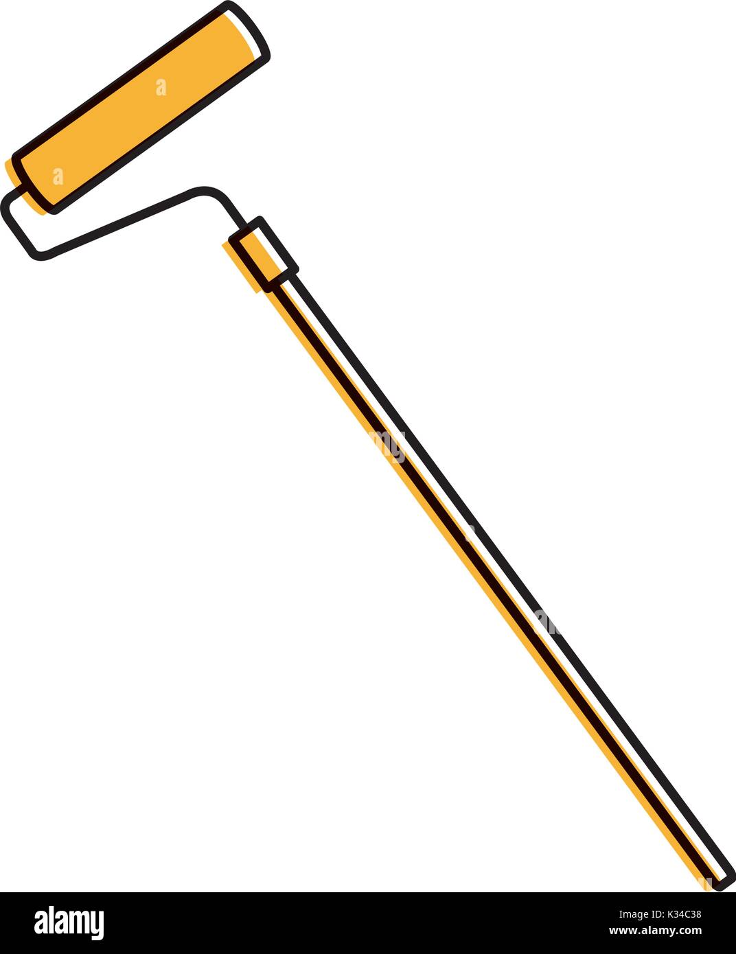 paint roller isolated icon Stock Vector Image & Art - Alamy