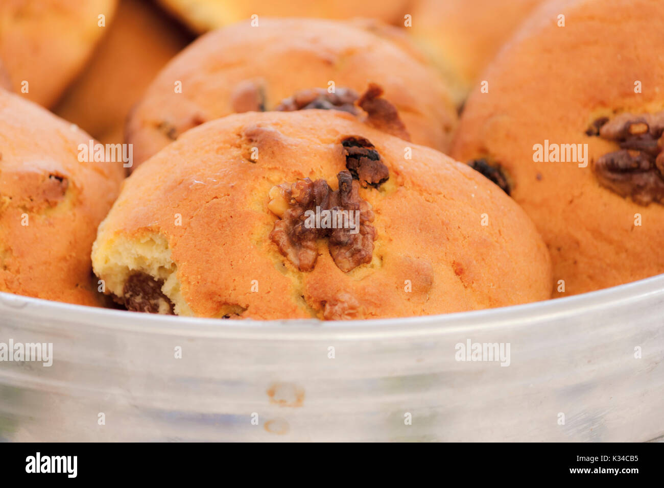 Traditional turkish cookies with nut Stock Photo - Alamy