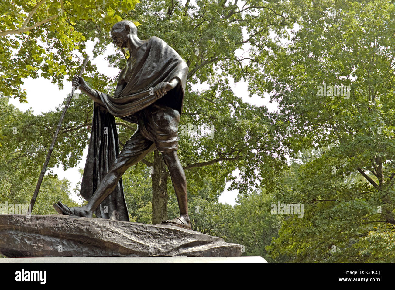 Mahatma gandhi walking hi-res stock photography and images - Alamy
