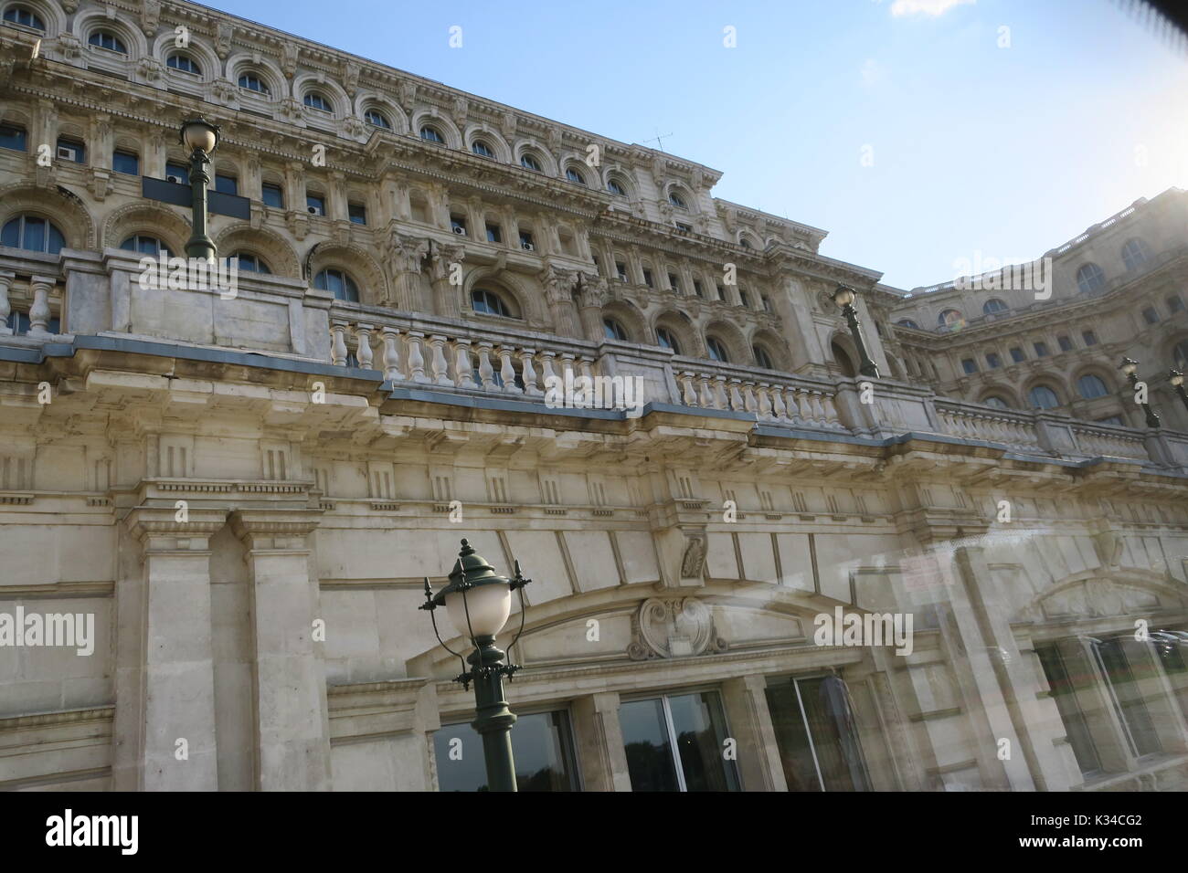 Giant palace of Romanian parliament in Bucharest is the largest ...