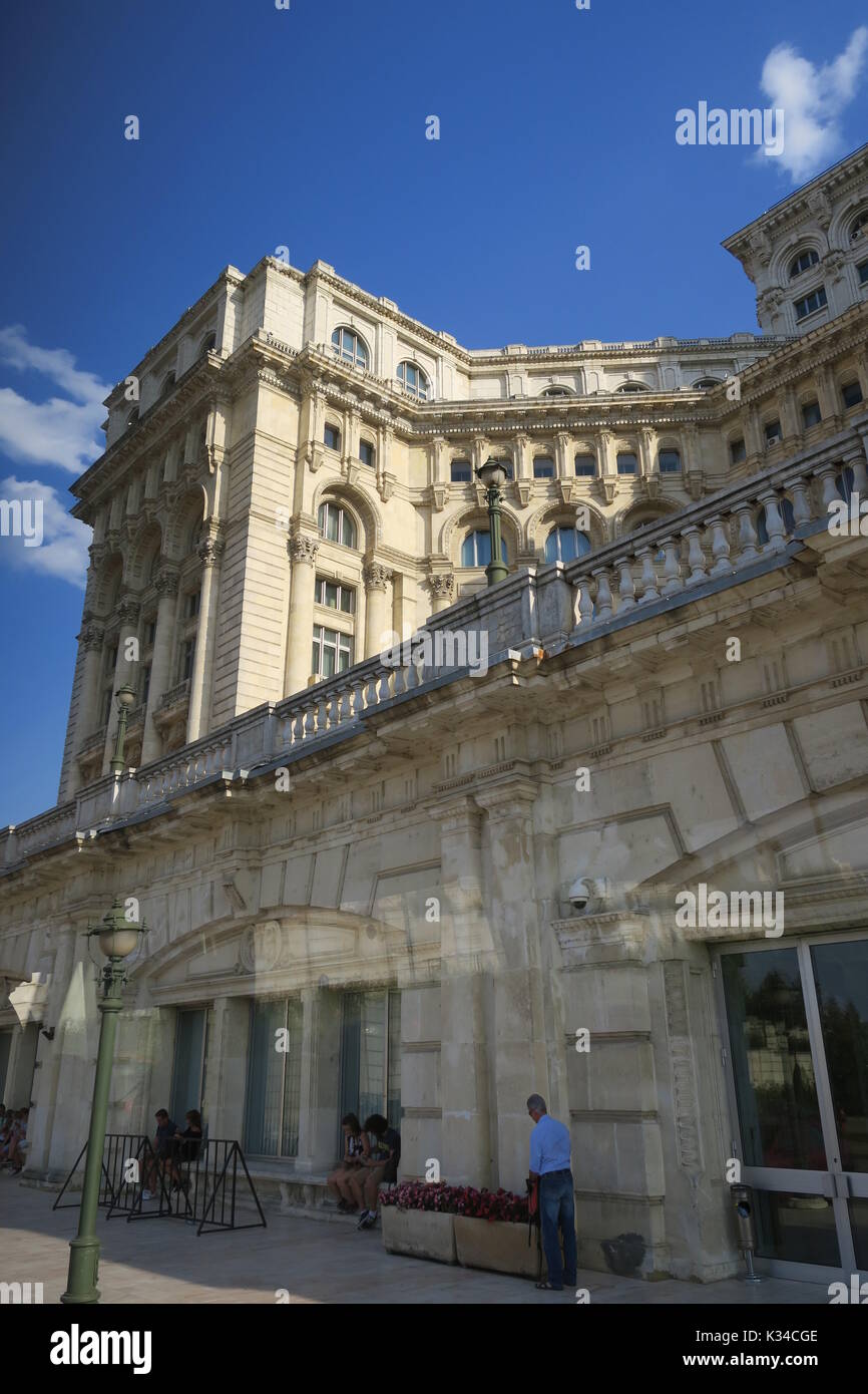 Giant palace of Romanian parliament in Bucharest is the largest ...