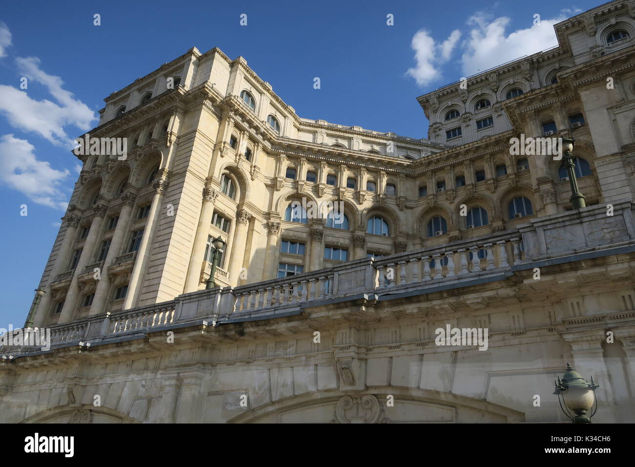 Giant palace of Romanian parliament in Bucharest is the largest ...