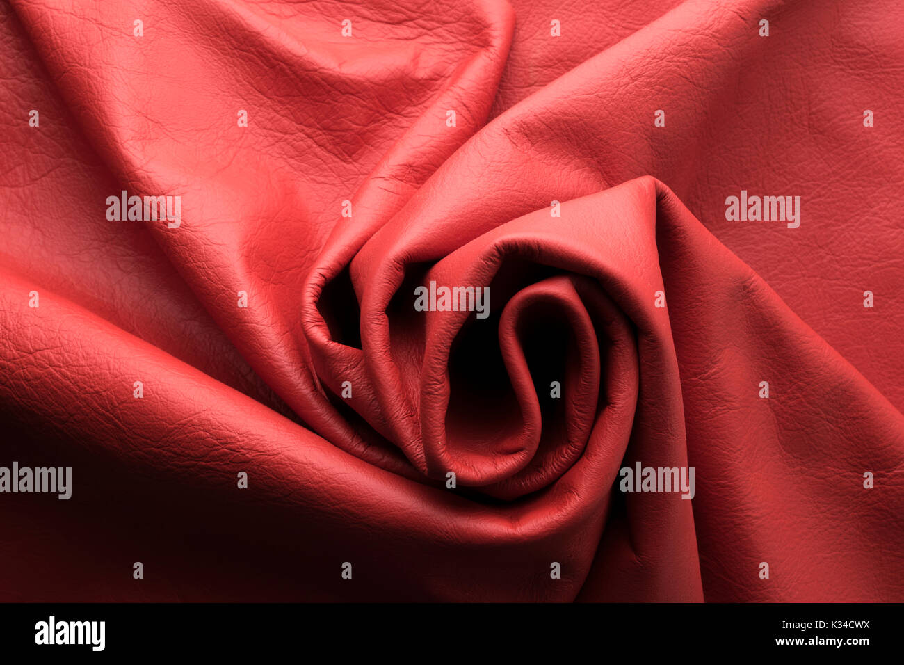 Seamless genuine Italian red leather texture background, fashionable ...