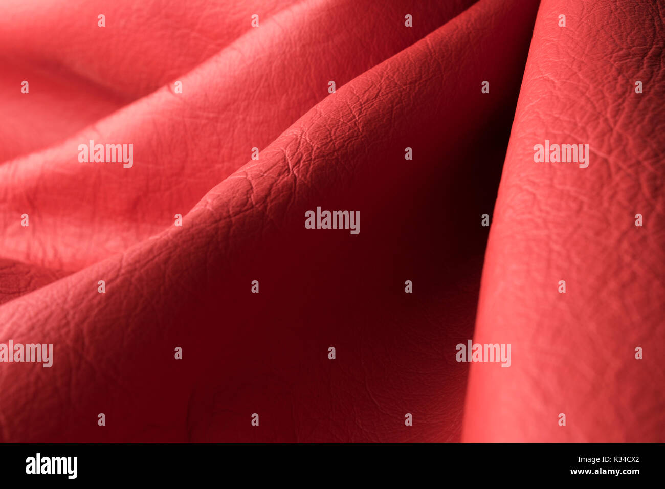 Seamless genuine Italian red leather texture background, fashionable ...