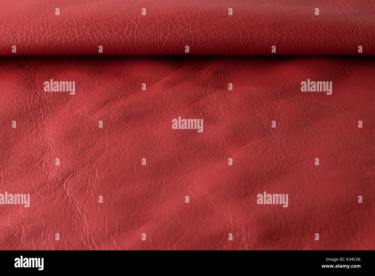 Seamless genuine Italian red leather texture background, fashionable ...